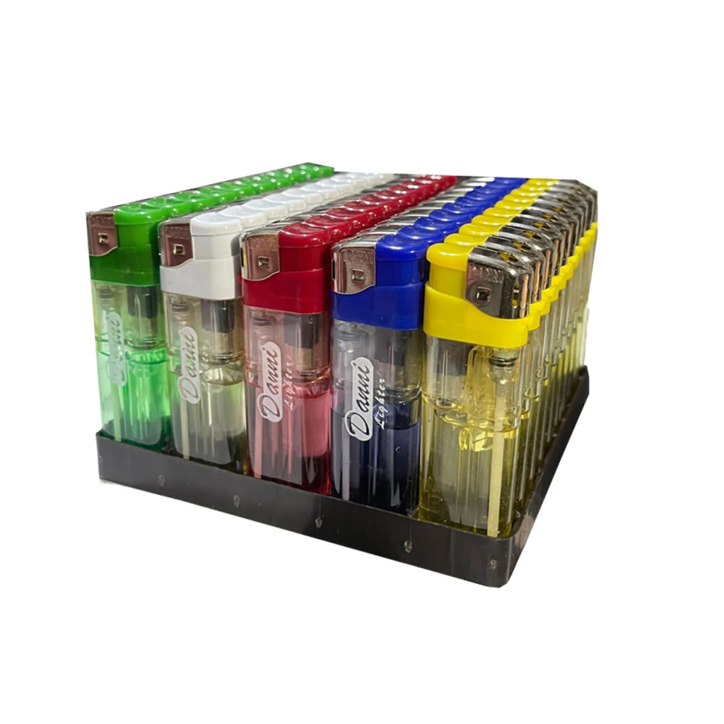 KAOSIMPORT - encendedores-transparentes-electronico-x-50