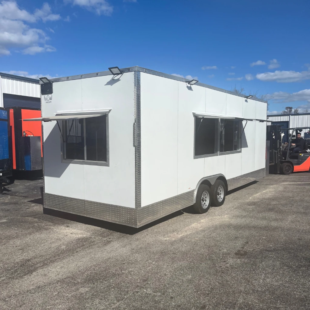 24 FT Food Trailer with 2 Service Windows | Spacious & Customizable