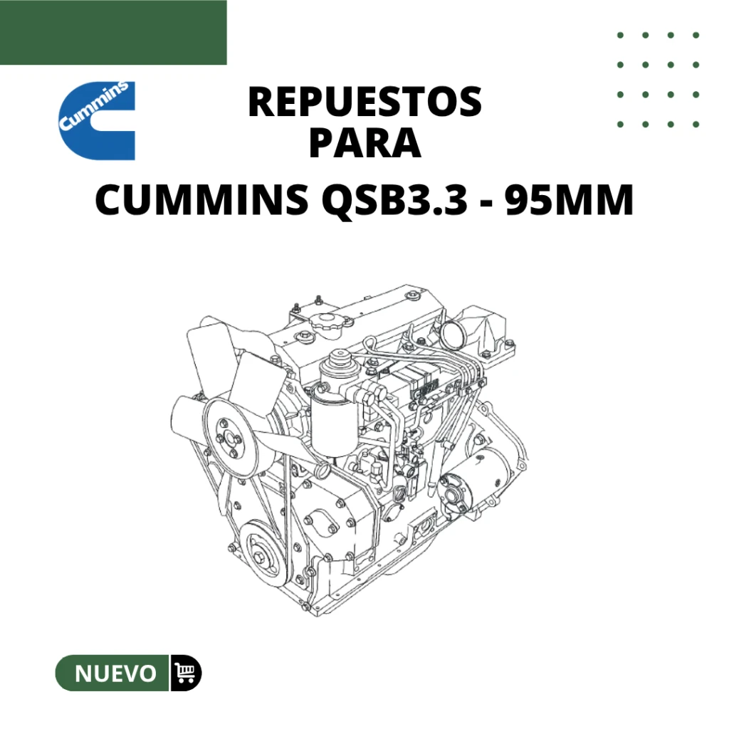 Repuestos de motor para Cummins QSB3.3 - 95mm
