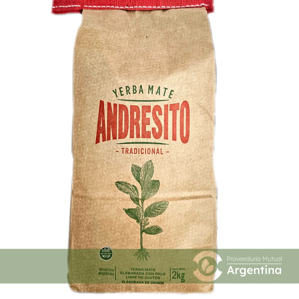 Yerba tradicional con palo Andresito