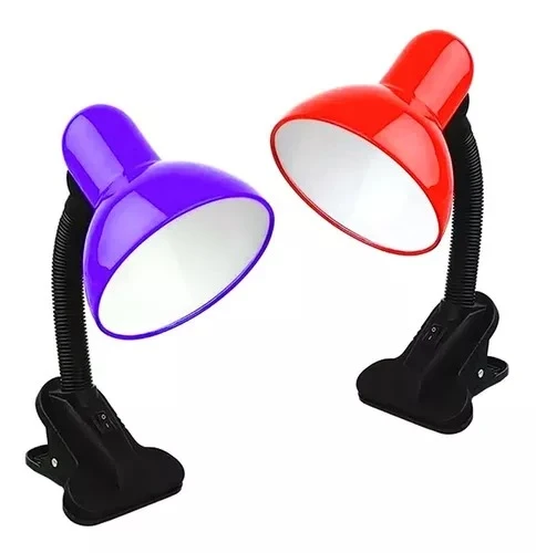 Lampara Broche Pinza Velador Escritorio